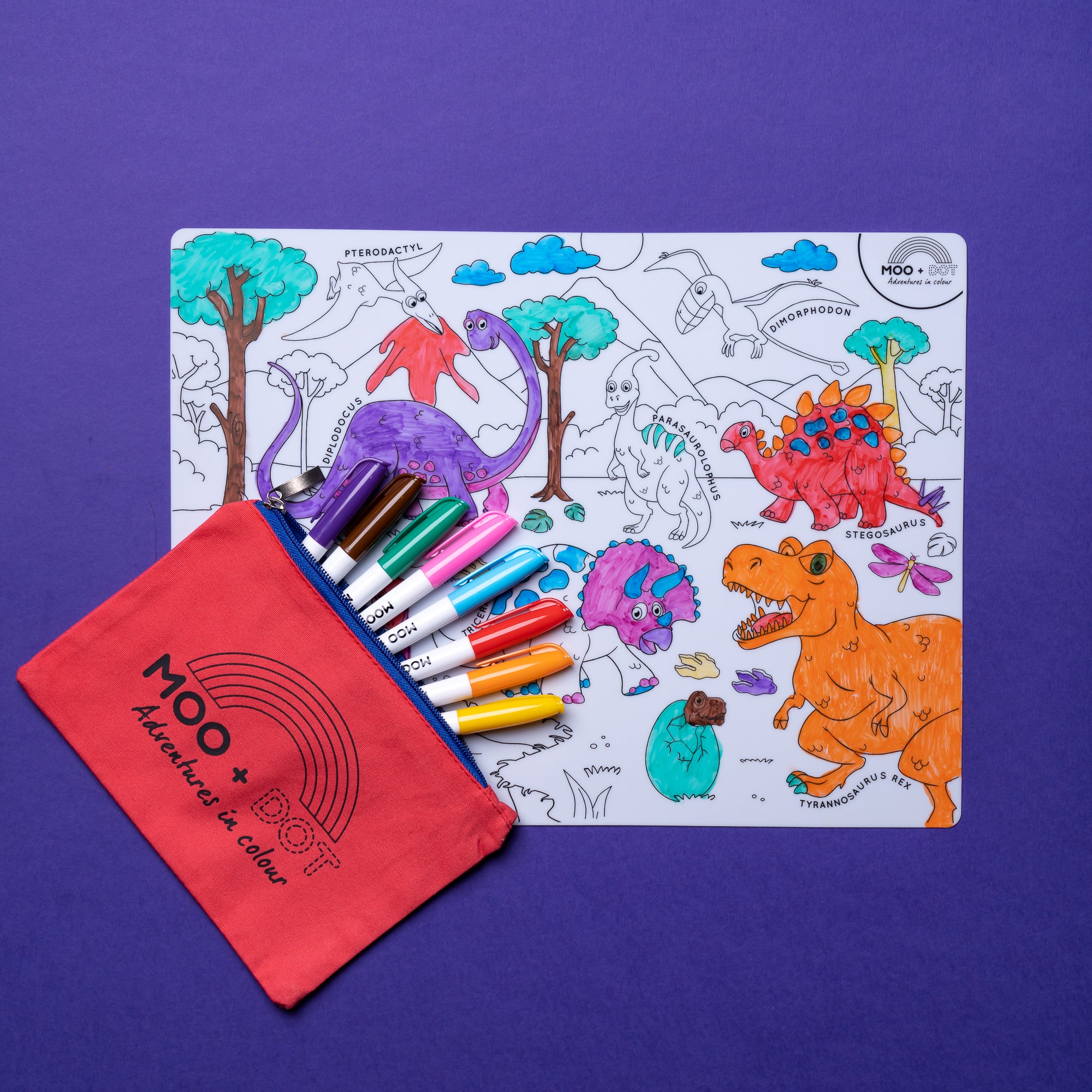 Dinosaurs Mat Set – Moo and Dot